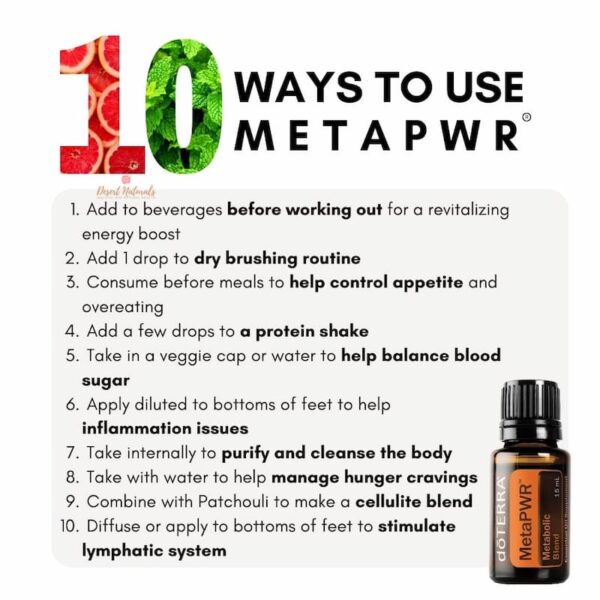 DoTERRA MetaPWR Metabolic Blend Essential Oil 15ml